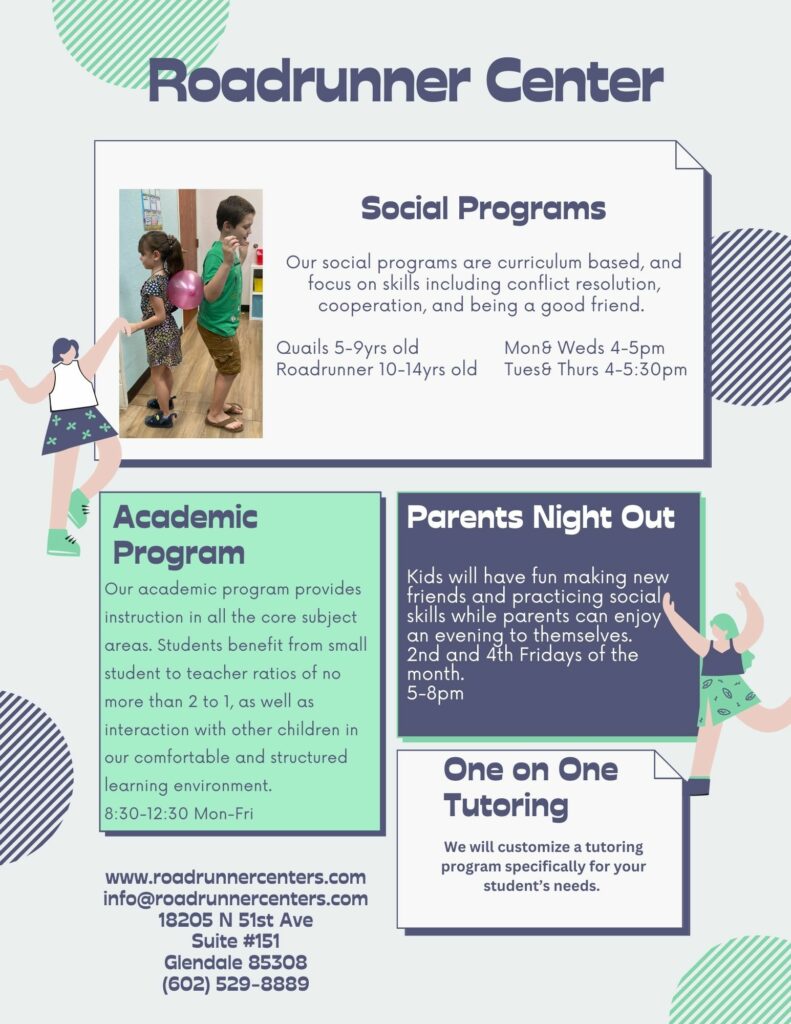 Roadrunner Resource Centers – Academic Centers focused on special needs